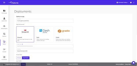Step 13 Application Deployment · Katonic Docs