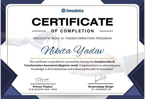 Ai Learning Achievement Innovation Innodata Artificialintelligence Nikita Yadav