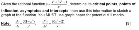 solved given the rational function y x3 3x2 1x3 ﻿determine