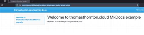 Deploying Mkdocs To Github Pages With Github Actions Thomas Thornton Microsoft Azure Mvp
