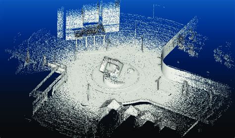 The Dense Point Cloud From A Simulated Lidar Survey Used As Ground