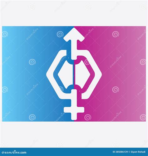 Diagonal Icon Logo Gender Stock Vector Illustration Of Stripe 285086139