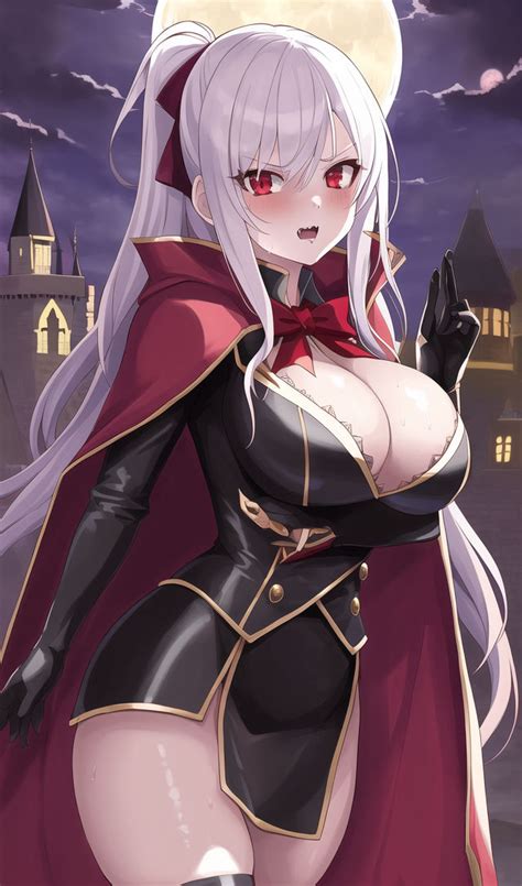 Mischievous Busty Vampire Girl Open By Menikraart On Deviantart