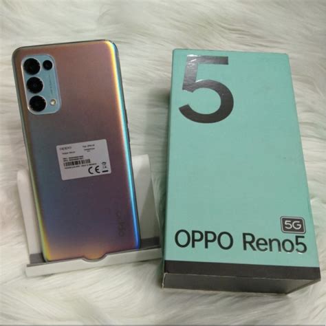Jual OPPO RENO 5 5G RAM 8 128GB FULLSET SECOND Shopee Indonesia
