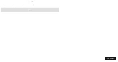 React Verification Code Input Examples CodeSandbox