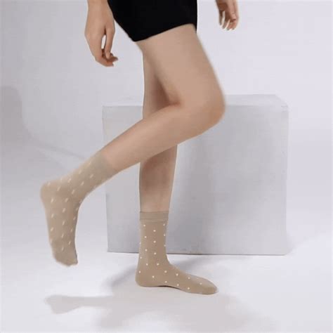 Ls036 Ladys Polka Dot Socks Nefful Malaysia Sdn Bhd