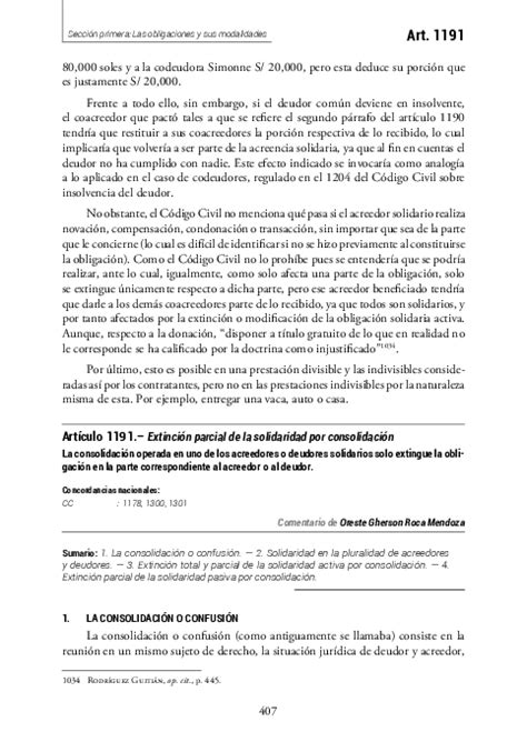 Pdf Comentario Al Artículo 1191 Del Código Civil Pacífico Editores