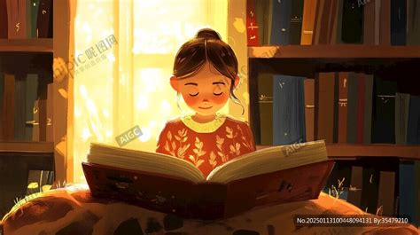 ai创作图认真读书的女生 图书馆儿插 看书插画 朗读会插画 阅读插画 读书日插画 阅读会插画 读书女孩插画 认真看书的女孩 读书插画 读书学习