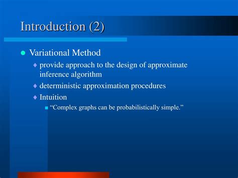 ppt an introduction to variational methods for graphical models