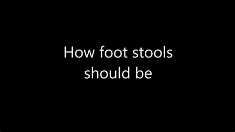 How Footstools Should Be Femdom Feetasy Clips4sale