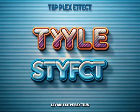 Type Text Style Effect Premium Ai Generated Image