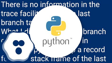 Python Tracing And Conditional Jumps Youtube