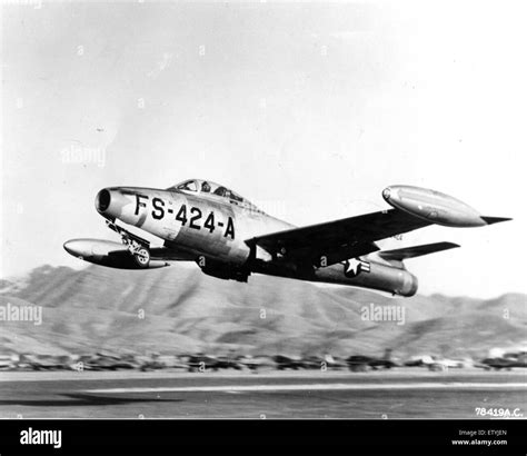 The Republic F 84e 15 Re Thunderjet Tail Number 49 2424 Was An