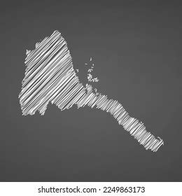 Eritrea Map Hand Drawn Sketch Vector Stock Vector Royalty Free 2249863173 Shutterstock