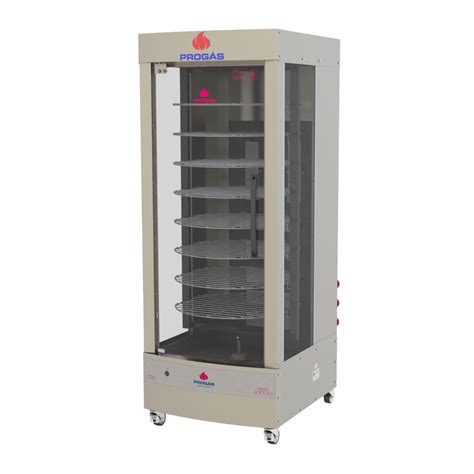 Máquina De Assar Frango Carne Giratória Prp 482 Progás Bivolt Panan