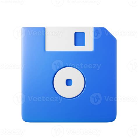 Blue Vintage Floppy Disk Save Data On Storage Symbol User Interface