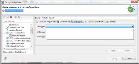 Android Eclipse Does Not Find Any C Debugger Stack Overflow