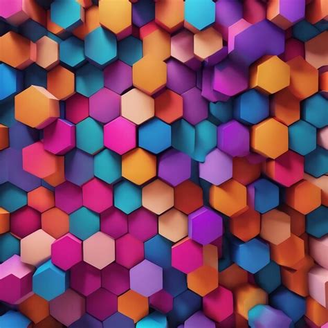 Premium Ai Image 3d Rendering Of Hexagonal Texture Background