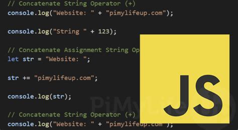 JavaScript String Operators Pi My Life Up