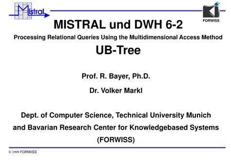 Ppt Mistral Und Dwh 6 2 Processing Relational Queries Using The