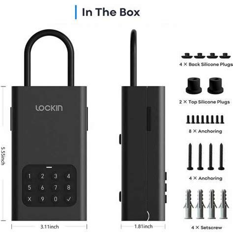 Lockin Smart Lockbox Bluetooth Key Safe For Secure Access