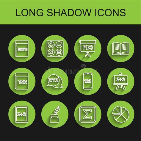 Set Line Calculation Chalkboard Triangle Math Geometric Figure Square Abacus Calculator