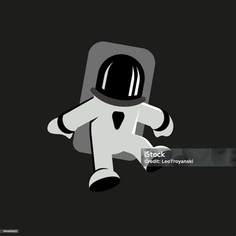 우주 공간에서 우주 비행사 문자 이동합니다 벡터 평면 스타일 그림입니다 검은색에 대한 스톡 벡터 아트 및 기타 이미지 검은색 과학 궤도 Istock