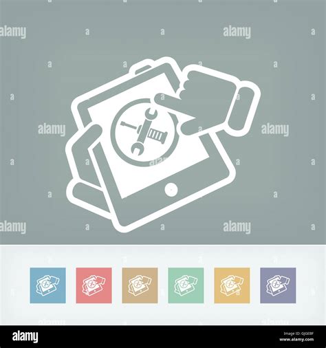 Touchscreen Device Setting Stock Vector Image And Art Alamy