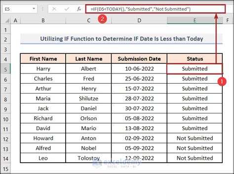 Excel Formula If Date Is Less Than Today 4 Examples