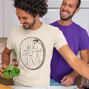 Vintage 70s Erotic Gay Art Glory Hole Pop Cotton Unisex Tee T Shirt Etsy
