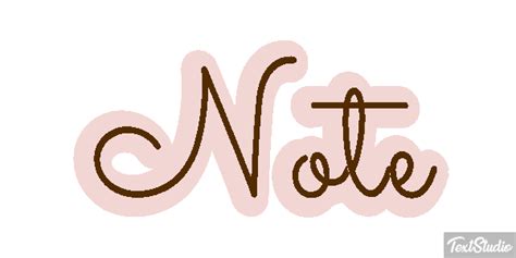 Note Word Animated  Logo Designs