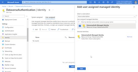 Streamlining Security A Guide To Dataverse Authentication With Managed Identity In Net Web