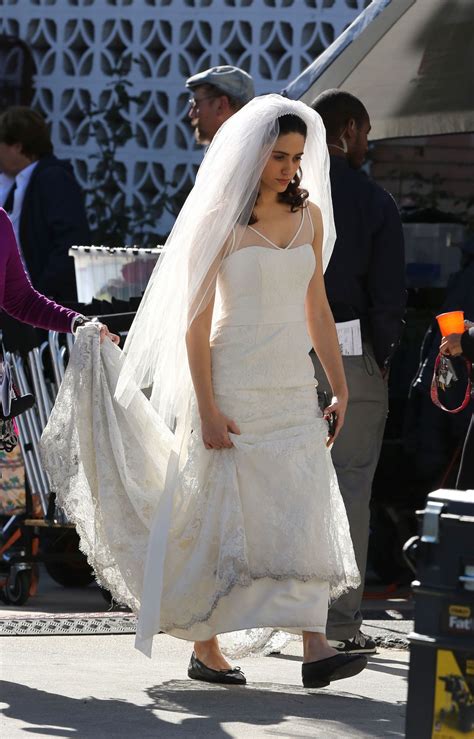 Emmy Rossum In Wedding Dress On The Set Of Shameless In Los Angeles 12