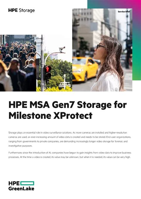 Hpe Msa Gen7 Storage For Milestone Xprotect