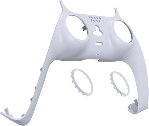 Amazon Com EXtremeRate Solid White Decorative Trim Shell Compatible With Ps5 Controller DIY