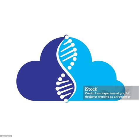 인간의 Dna와 구름 로고 과학 유전학 벡터 로고 디자인 Dna에 대한 스톡 벡터 아트 및 기타 이미지 Dna 개념 개념과 주제 Istock
