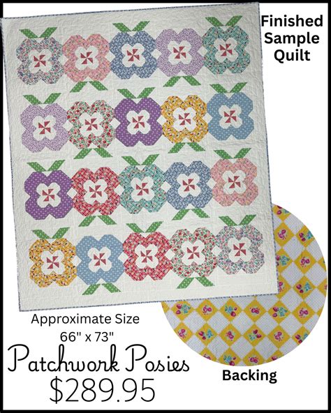 Patchwork And Posies Finished Sample Quilt