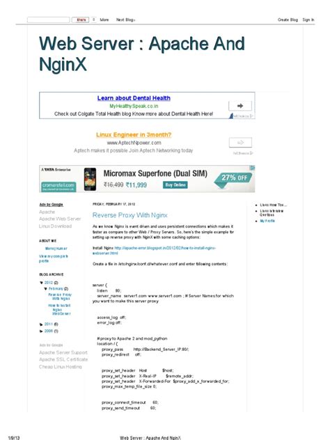 web server apache and nginx pdf apache server web server
