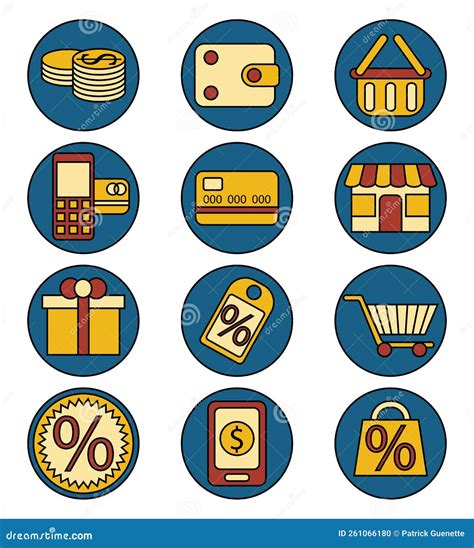 Shopping Spree Icon Stock Vector Illustration Of Pattern 261066180