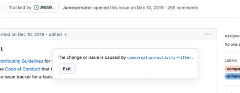 `conversation Activity Filter` Causes Multiple Tracked In” Overlap