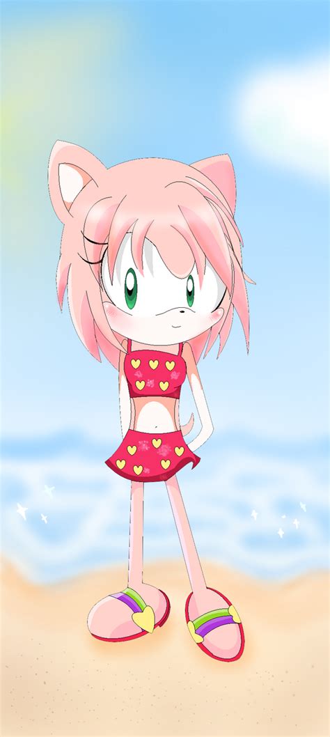 Amy Rose Summer By Deidarac Dragon On Deviantart