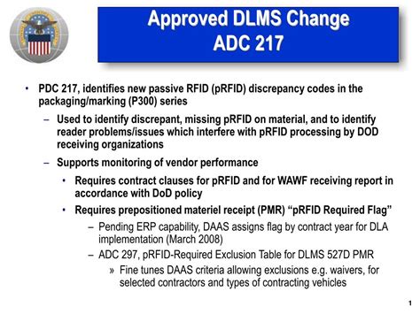 PPT Approved DLMS Change ADC 217 PowerPoint Presentation Free