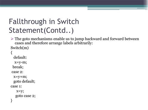 Program Control Statements In C Pptx