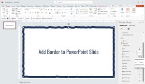 How To Add Border In PowerPoint Using Shapes
