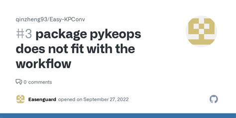Package Pykeops Does Not Fit With The Workflow Issue Qinzheng Easy KPConv GitHub