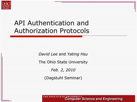 PPT API Authentication And Authorization Protocols PowerPoint Presentation ID