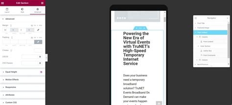 How To Adjust The Width Size Of The Column Blog Template