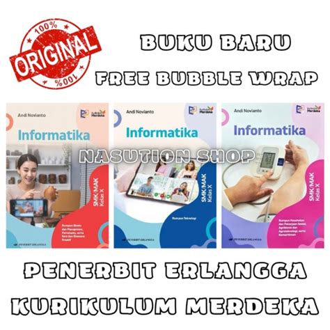 Jual Buku Informatika Kelas 1 X 10 Smk Mak Erlangga Kurikulum Merdeka Ori Rumpun Bisnis