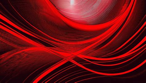 Dynamic Abstract Red Wave Background With Smooth Curves And Futuristic Lines For Modern Design