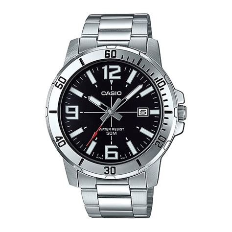 Jual JAM TANGAN PRIA CASIO MTP-VD01D-1B ORIGINAL - MTPVD01D SILVER ...